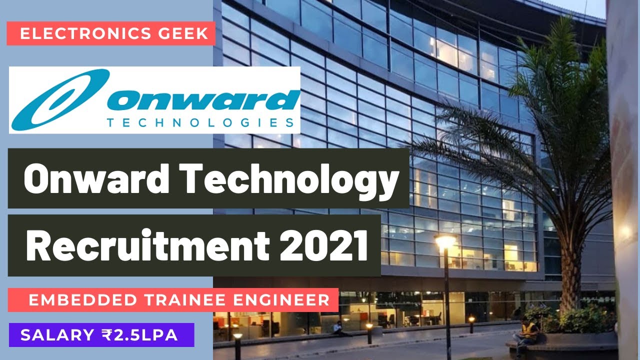Onward Technology hiring Embedded Trainee Engineer | Latest Job Update ...
