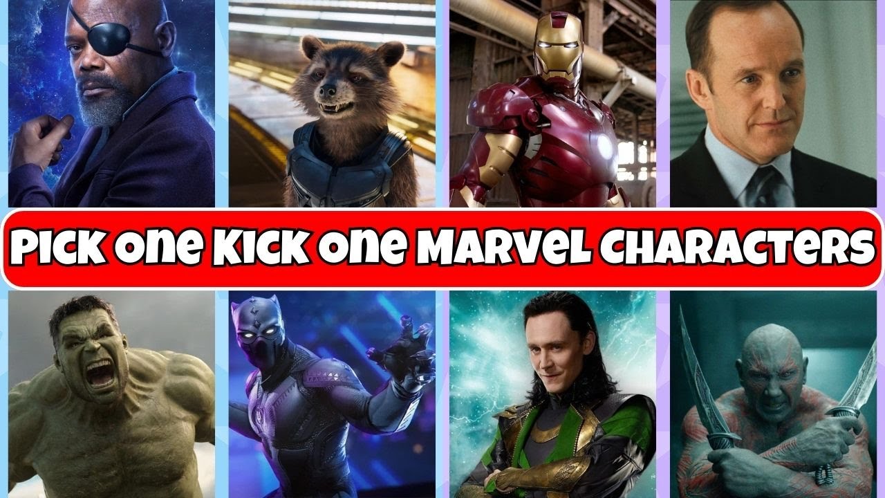 🔮Pick One Kick One Marvel Characters 🐱 Trivia Quiz Challenge - YouTube