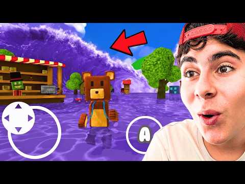 DEV MOR TSUNAMİDEN KAÇTIM! Dalga Beni Yutuyordu 😱 | Super Bear Adventure