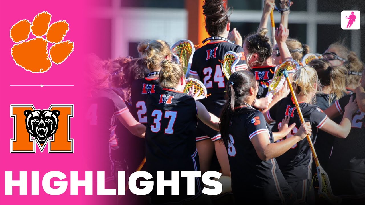 Clemson vs Mercer | NCAA College Women's Lacrosse | Highlights - March ...