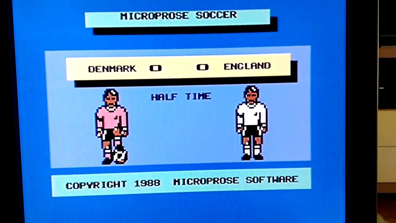 Microprose Soccer - real Commodore 64 play - YouTube