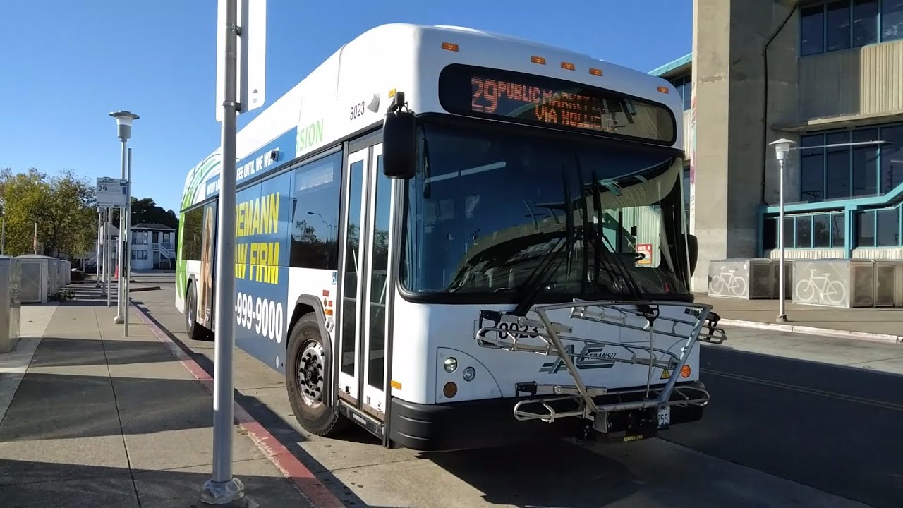 AC Transit 2022 Gillig Low Floor Plus EV 40' #8023 on Line 29 - YouTube