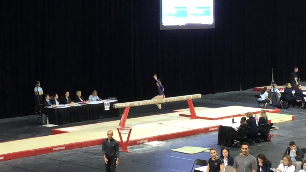 Jessica Balan's beam routine at Canadians Championships Montréal 2017 ...