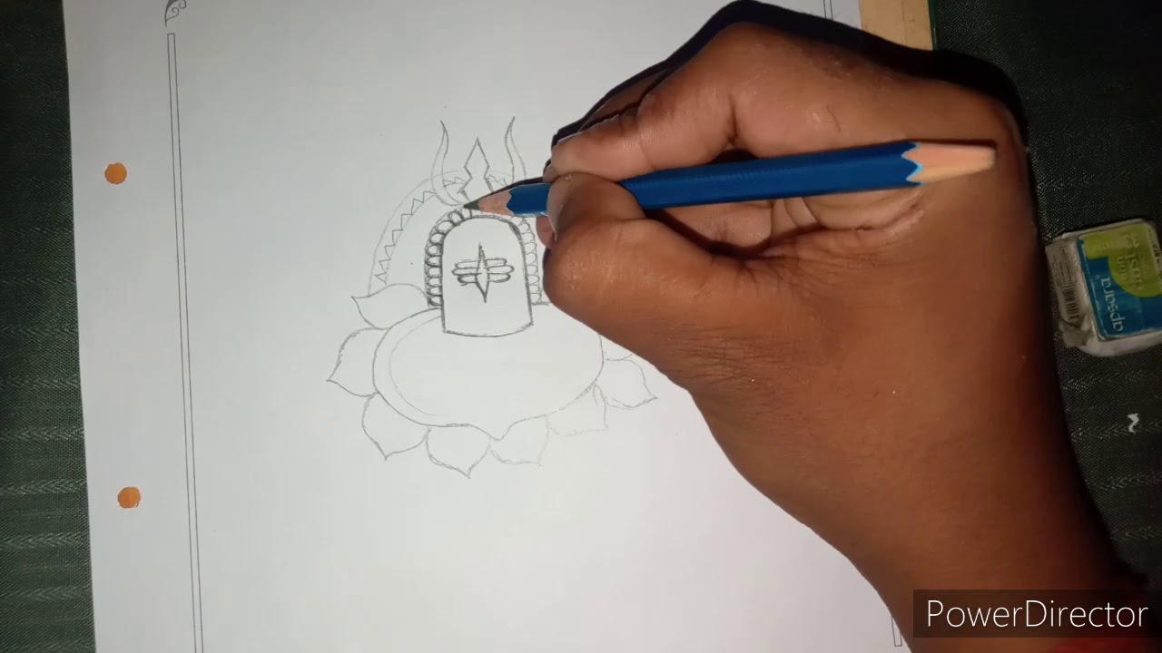 Shivji shivling,,, How to draw shivling,, How to make shivling,,Vittu ...