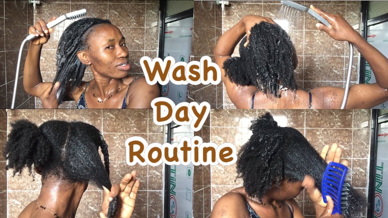 MY WASHDAY ROUTINE:FROM START TO FINISH -NATURAL HAIR - YouTube