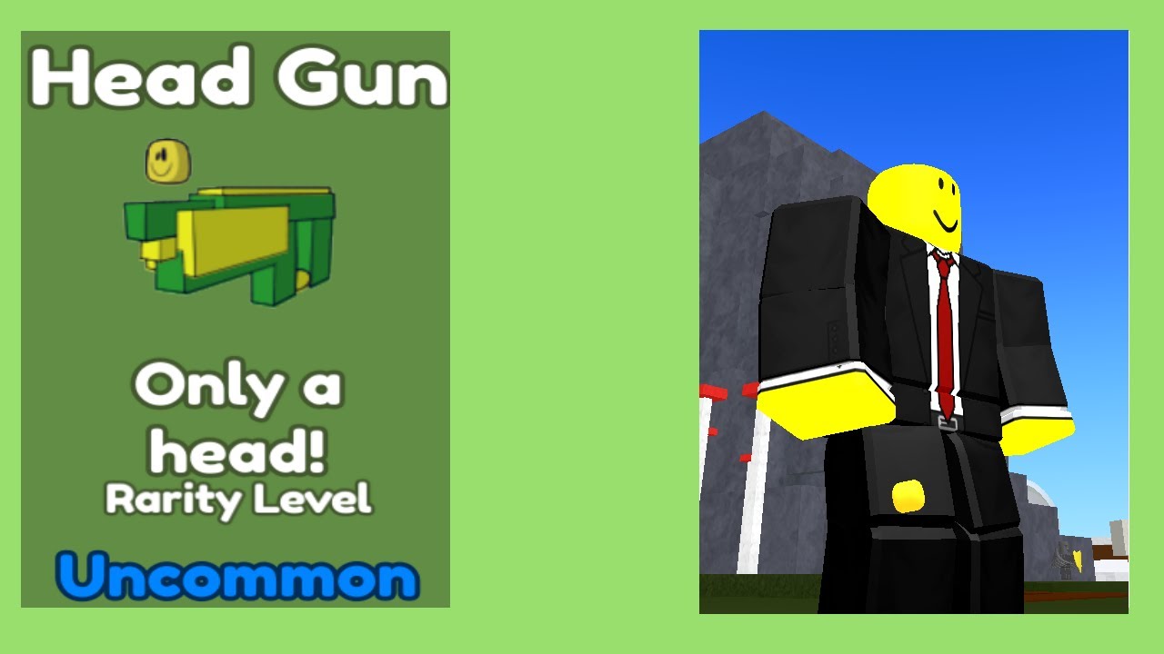 Roblox admin Guns Head Gun - YouTube