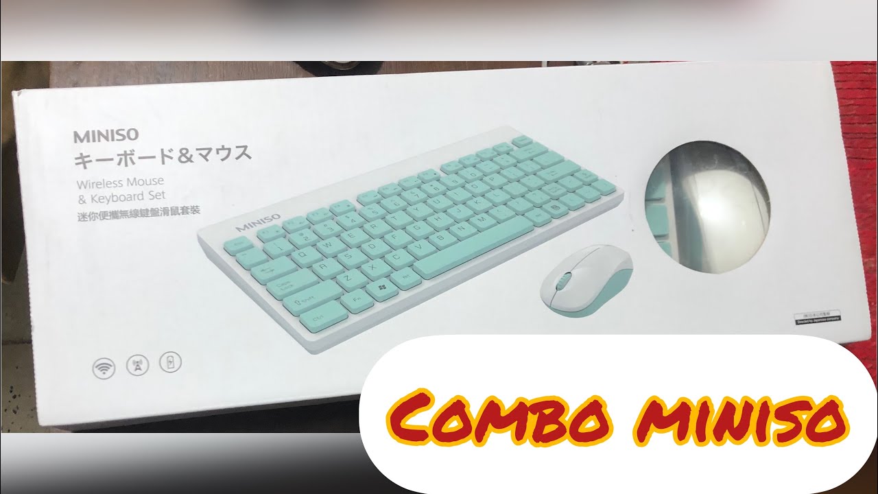 REVIEW COMBO MINISO || Teclado&mouse inalámbrico - YouTube