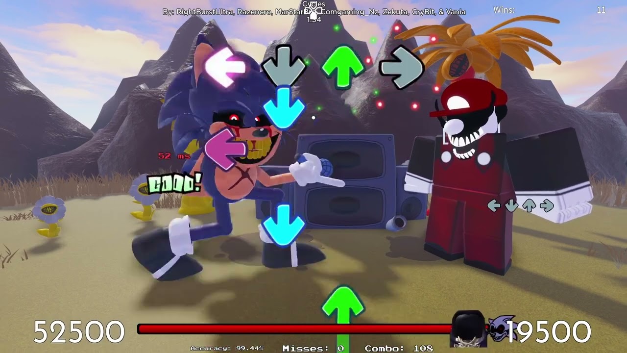 another fun Roblox fnf game :0 cycles full combo with Lord x and mx ...