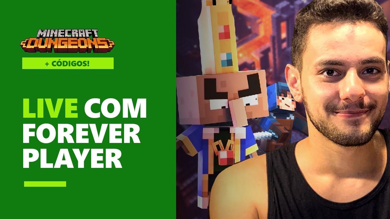 FOREVER PLAYER JOGA MINECRAFT DUNGEONS - [Lives Xbox] - YouTube