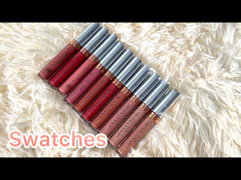 Anastasia 🔥Beverly Hills 💓liquid lipstick matte swathes 10 shades😆