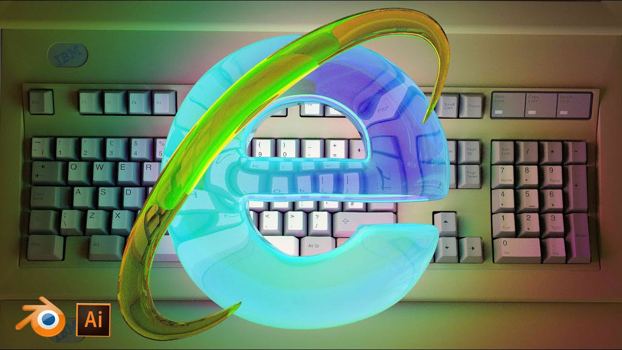 Y2K GLOWY LOGO BLENDER TUTORIAL - YouTube