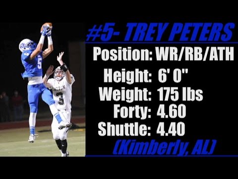 2017-'Street Light Recruiting' WR-TREY PETERS (6' 0''-180- 4.52 Forty ...