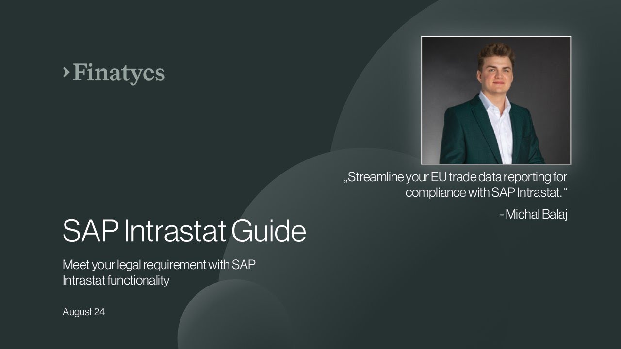 SAP Intrastat Guide - YouTube
