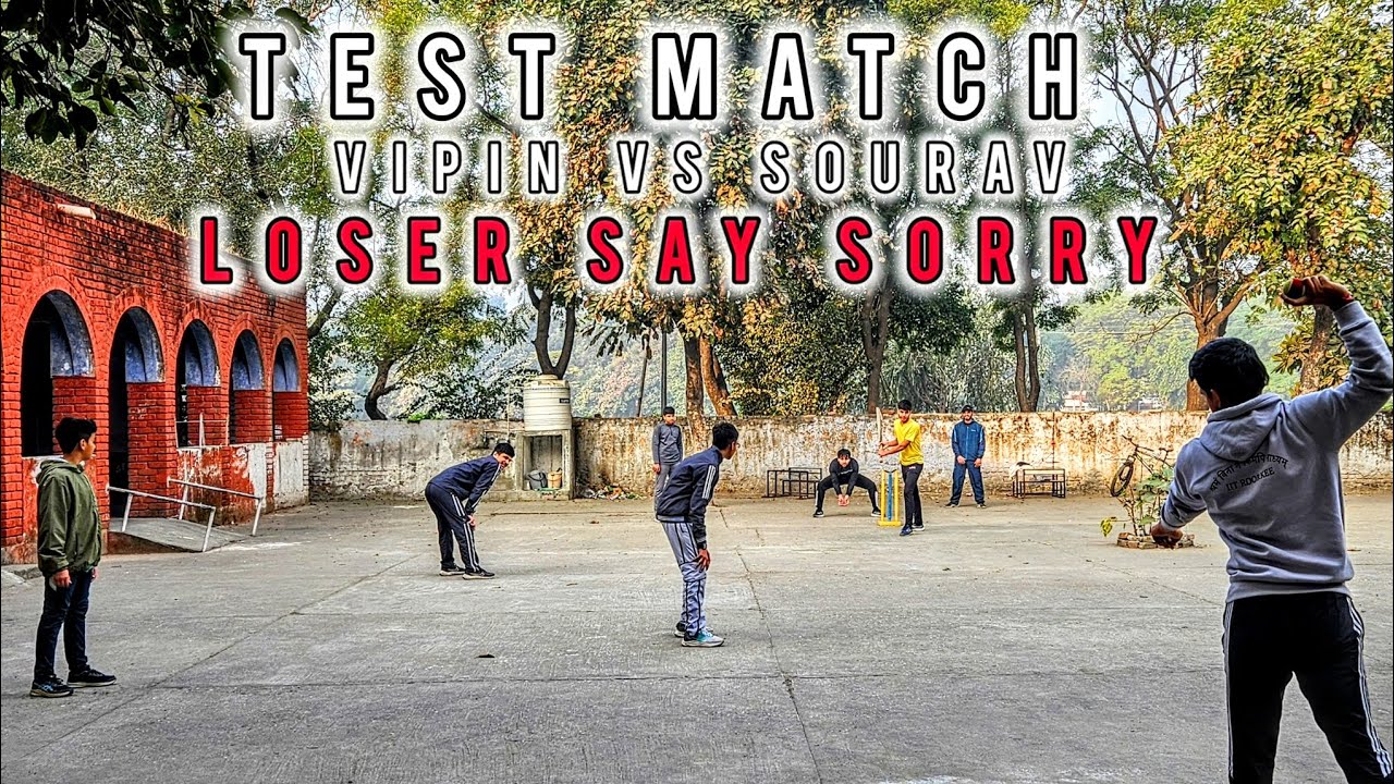 Test Match Rivalry | Loser Say Sorry Match |Backyard cricket - YouTube
