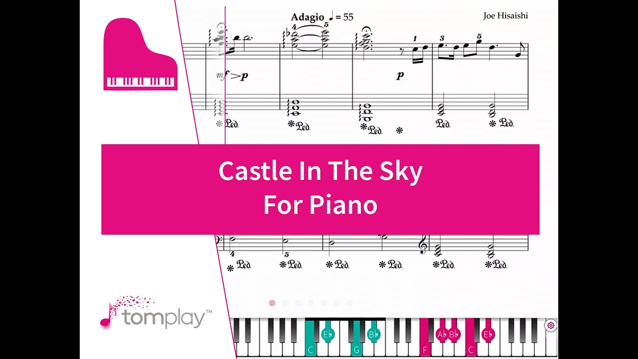 Castle in the Sky theme song for Piano - Innocent by Hisaishi - YouTube