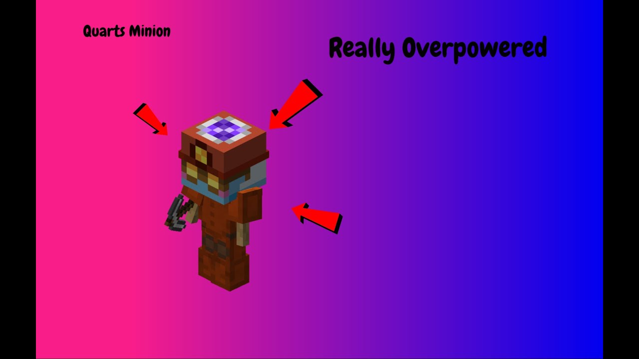Quarts minion and Budget hopper are the best combo in skyblock - YouTube