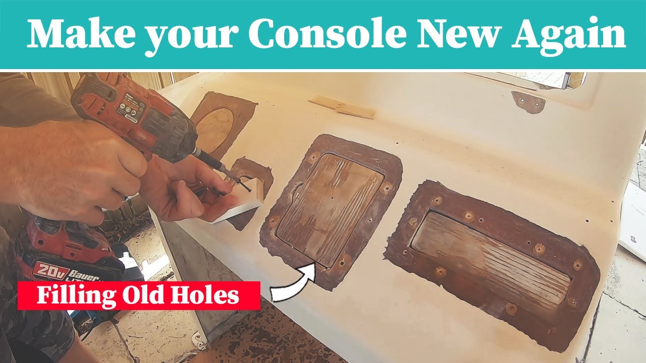 Fiberglass Console Repair | Step By Step Filling holes & Cracks DIY ...