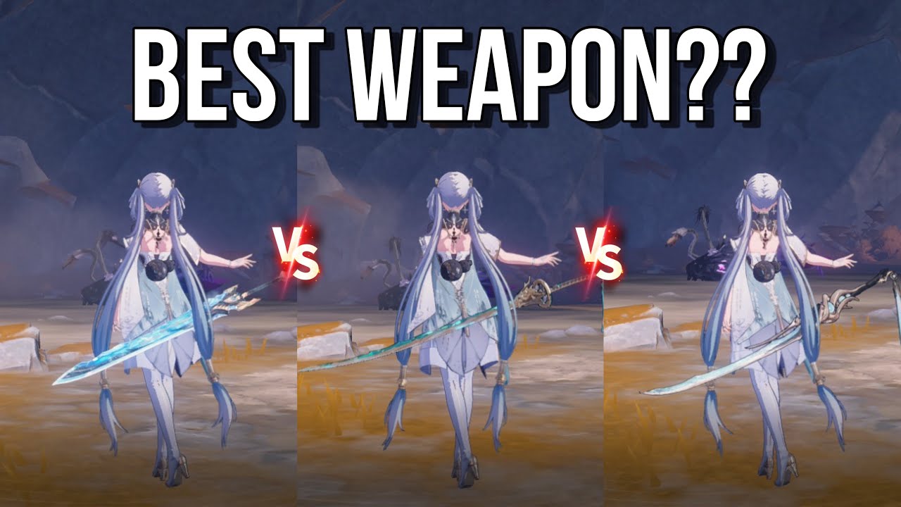 Jinhsi Best Weapons??? R1 Lustrous Razor vs R1 Verdant vs R1 Age of ...