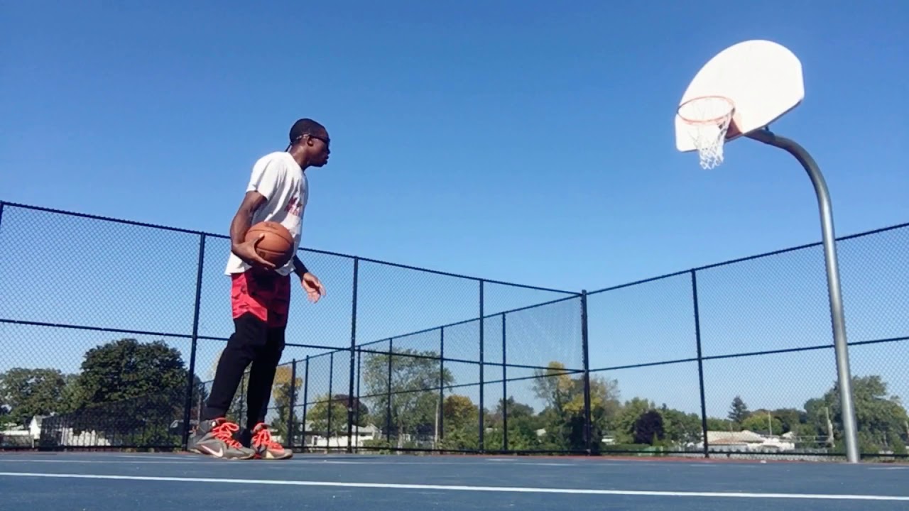 Behind The Back Dribble + 1 Handed Dunk. (3 Times) - YouTube