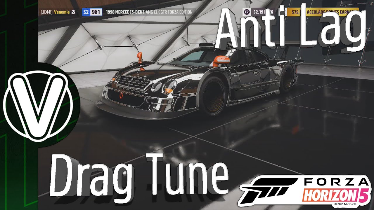 Forza Horizon 5 | Mercedes-Benz CLK GTR Drag Build And Tune *Anti Lag ...