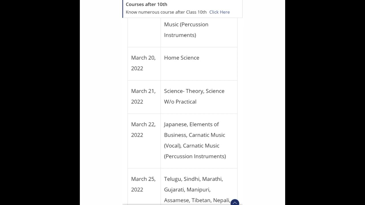 CBSE 10th Class Ki Date Sheet 2 Term 2O22 Ka Hai YouTube CBSE 10th Class Ki Date Sheet 2 Term 2O22 Ka Hai YouTube