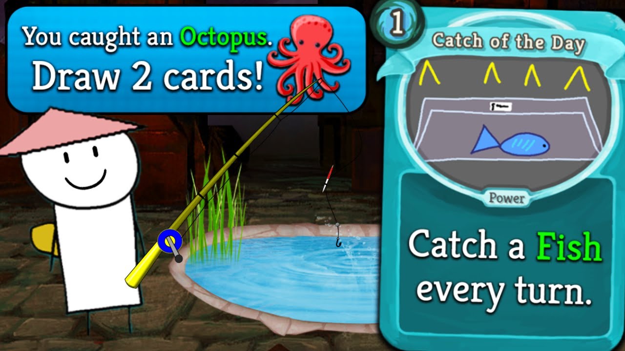 Slay The Spire added fishing - YouTube
