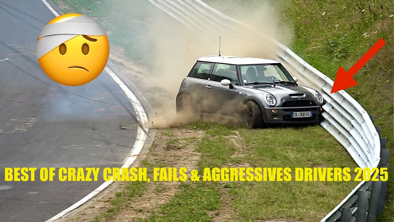 NÜRBURGRING BEST OF CRAZY CRASH, FAILS, AGGRESSIVES DRIVERS ...