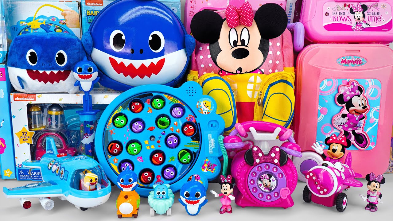 13 Minutes BABY SHARK & MINNIE MOUSE Collection Unboxing - Satisfying ...