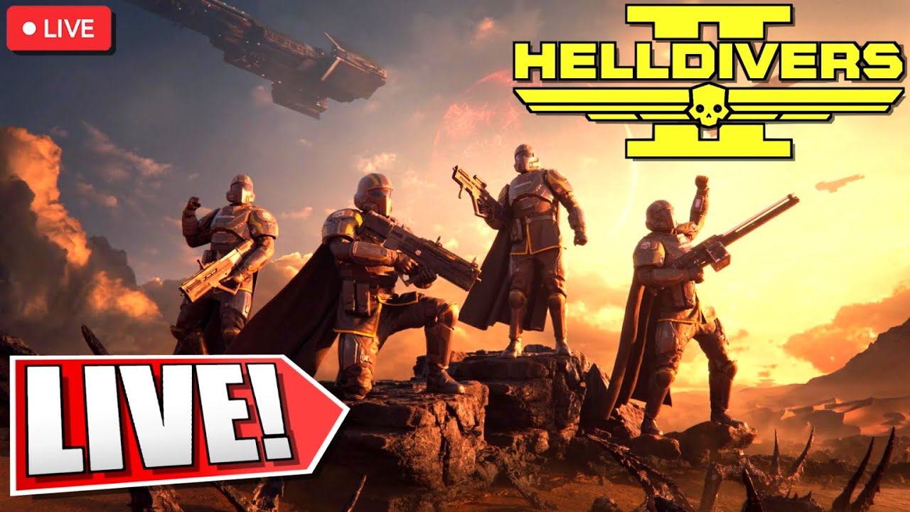 🔴 LIVE 🔥 HELLDIVERS 2 🔥 Level 64 - Fleet Admiral | Difficulty 10 ...