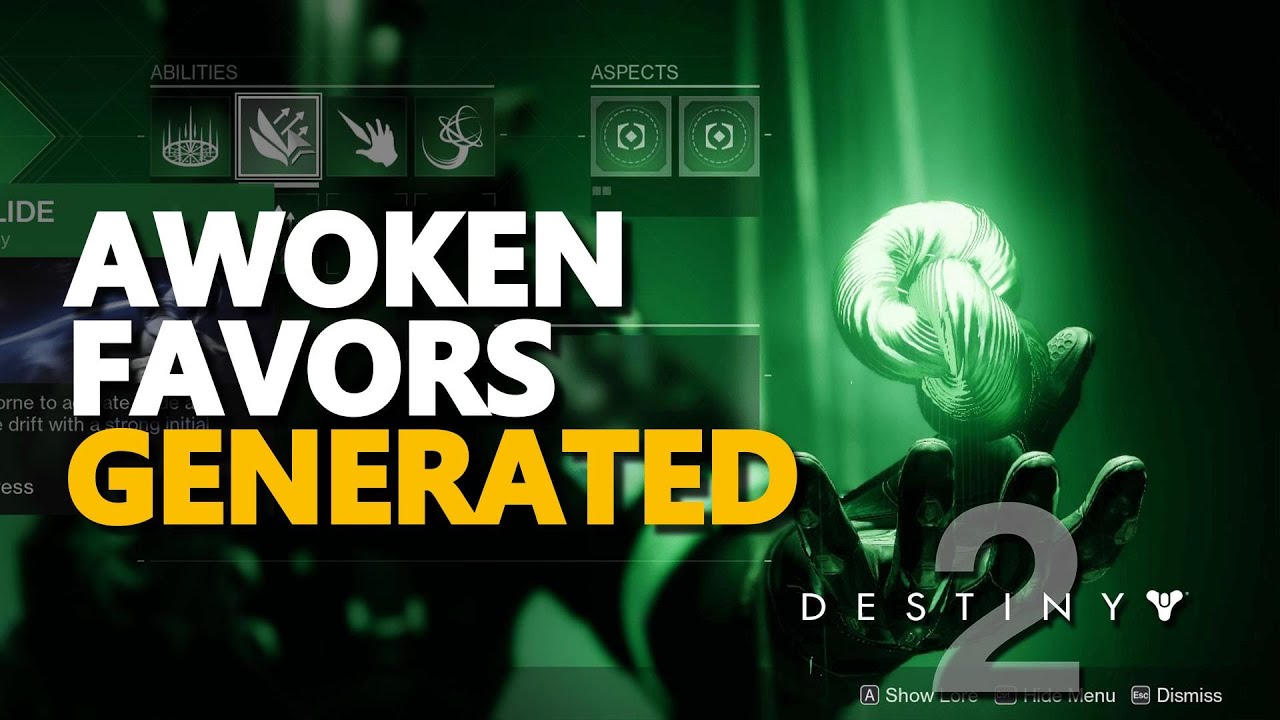 Awoken Favors generated Destiny 2 - YouTube