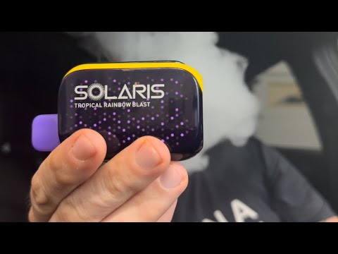 SUN CHARGING VAPE | SOLARIS 25K ~ Tropical Rainbow Blast - YouTube