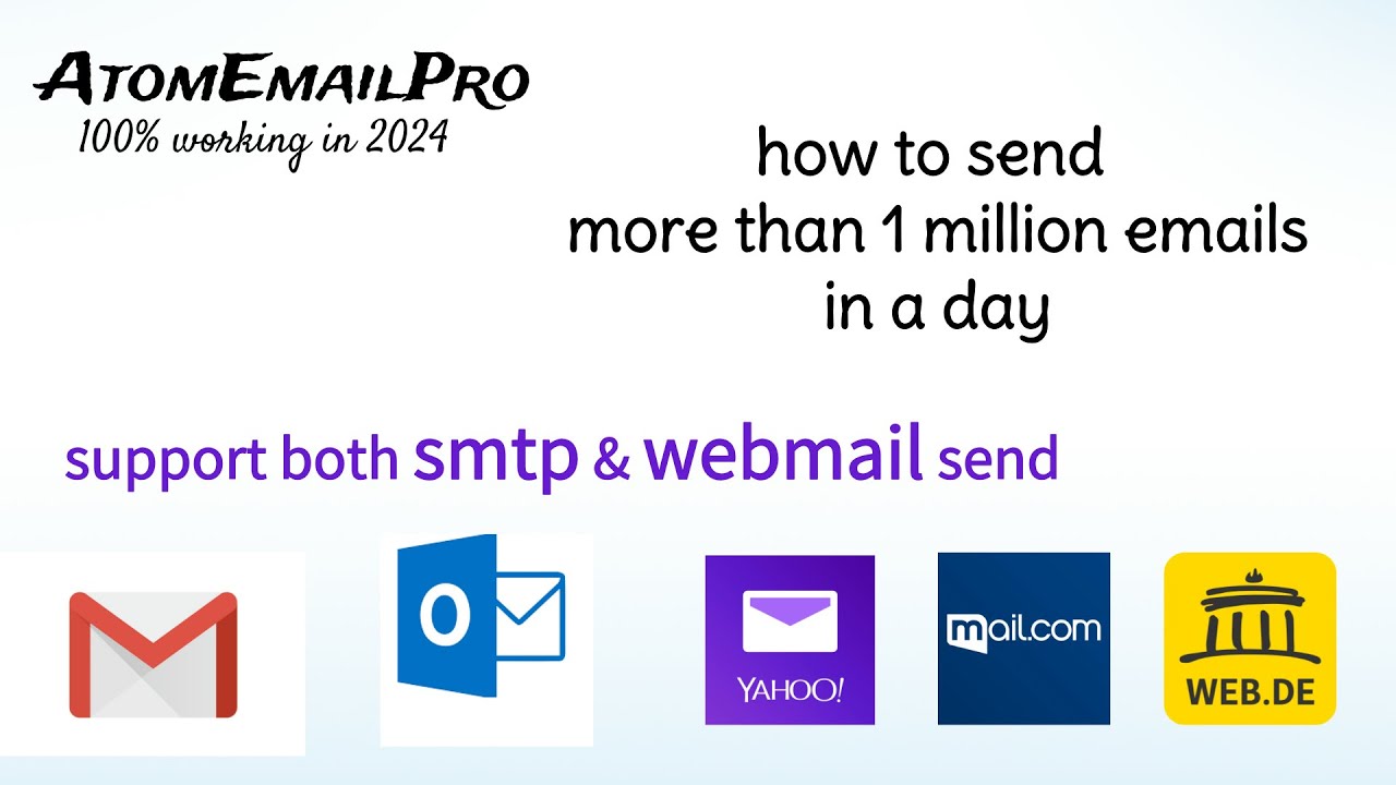 AtomEmailPro mass mailer bot now supports both webmail send and smtp ...