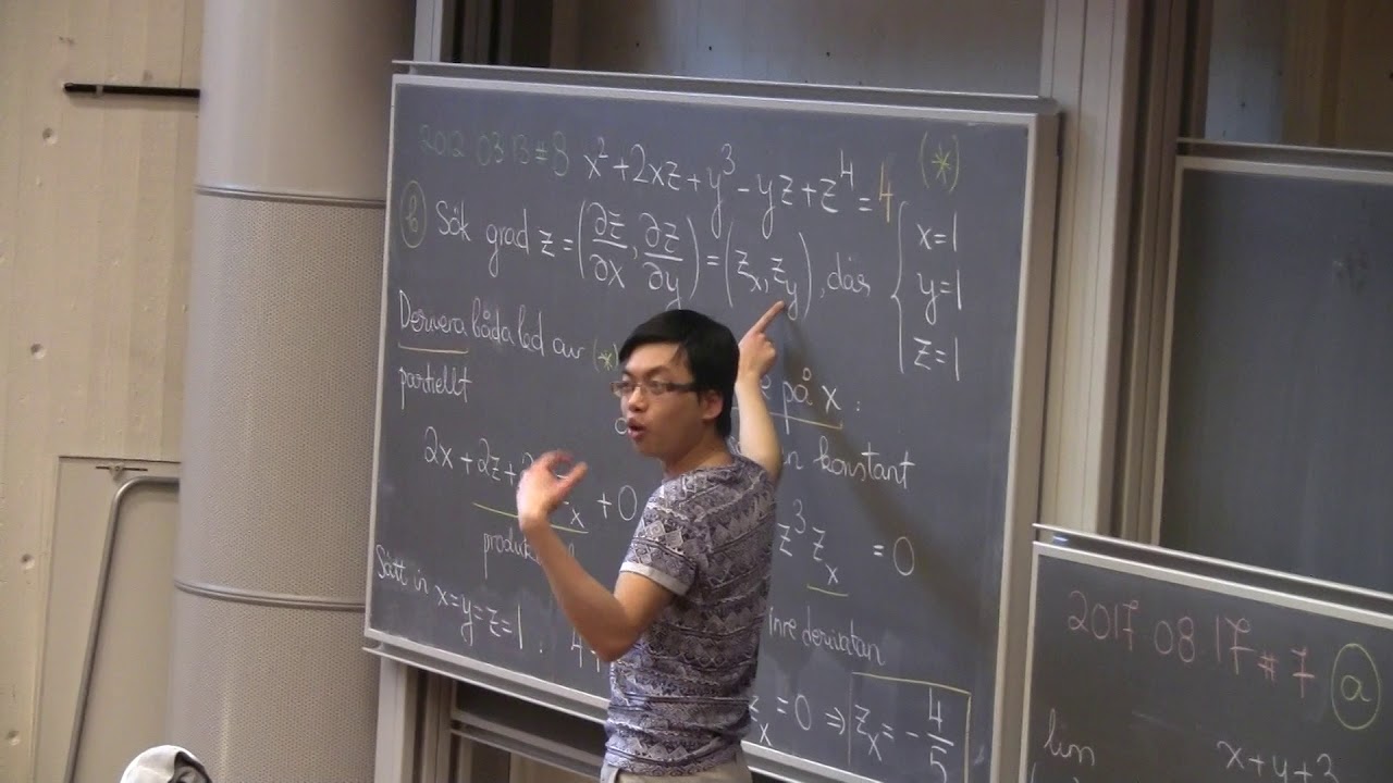 Ö14(3) Implicit derivering och implicita funktionssatsen samt 2012-03 ...