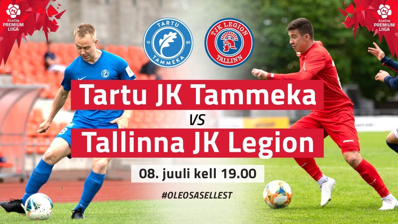 TARTU JK TAMMEKA - TALLINNA JK LEGION PREMIUM LIIGA 11. voor - YouTube