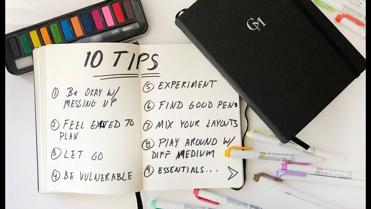 10 TIPS EVERY JOURNALING BEGINNERS SHOULD KNOW | ANN LE - YouTube