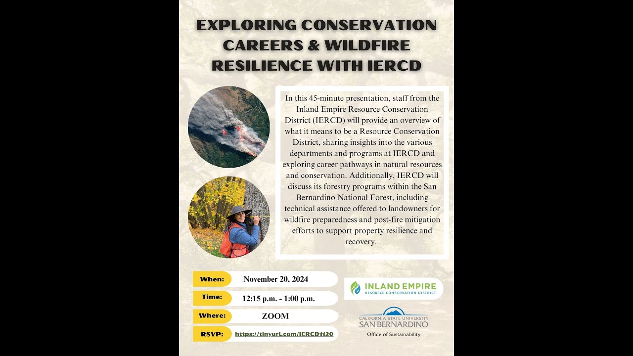 Exploring Conservation Careers & Wildfire Resilience w/ IERCD. - YouTube