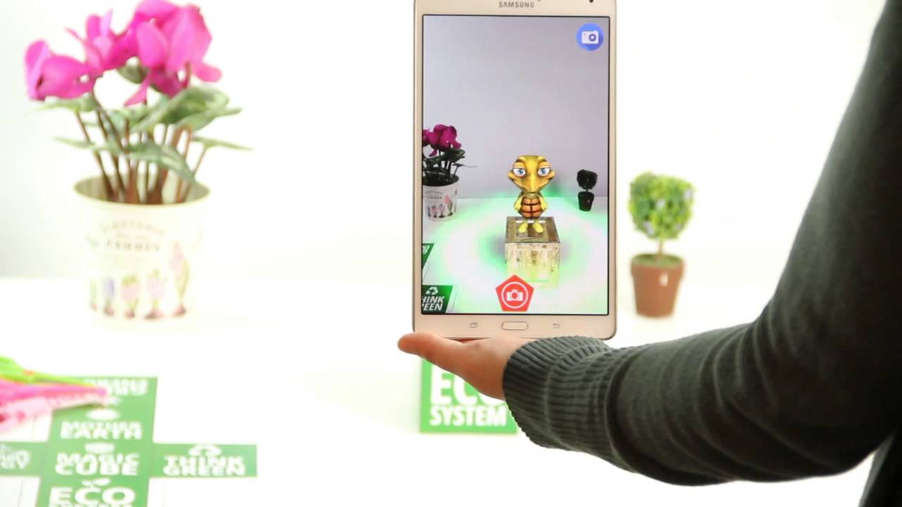 Marley the Turtle and the cube of Recycling - Augmented Reality cube ...