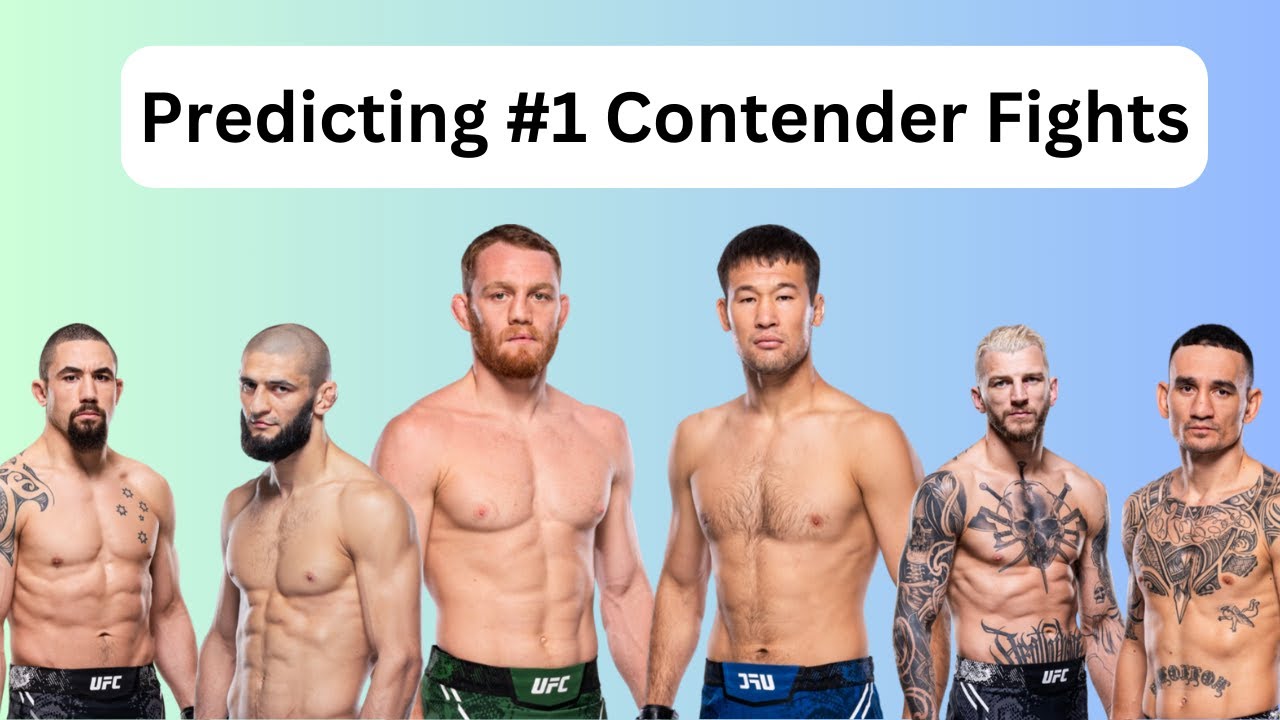 UFC Number One Contender Fight Predictions - YouTube