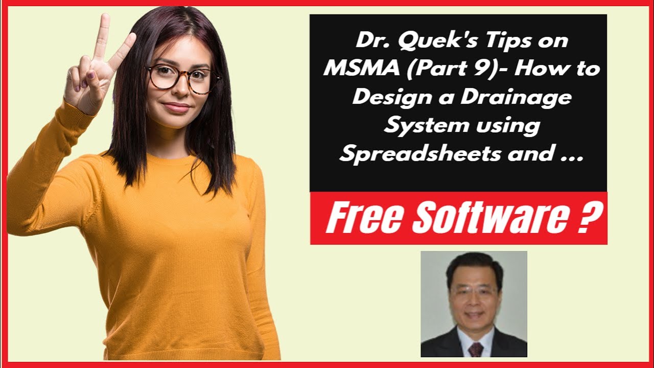 How to Design Drainage System via Spreadsheets and Free Software Manual ...