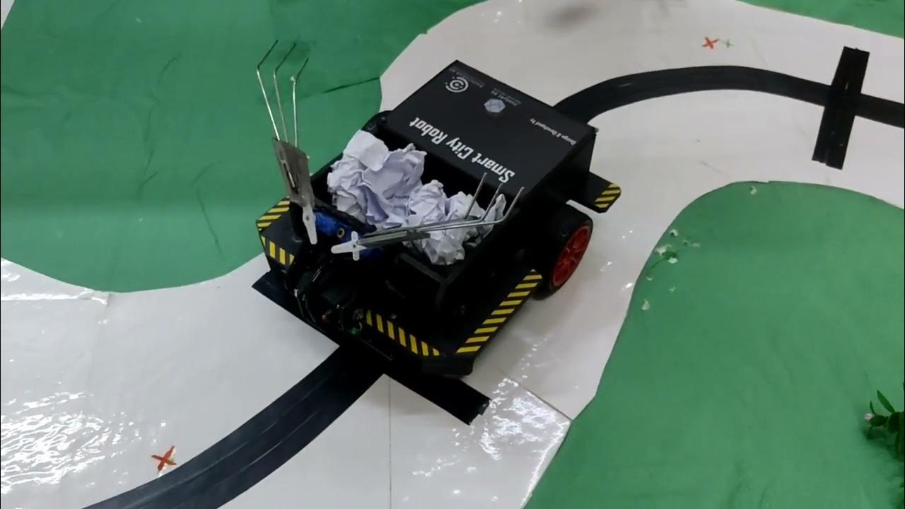 Automatic trash collector robot - YouTube