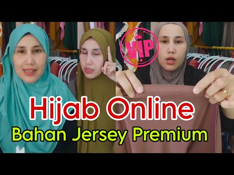 Hijab Online Shoping Youtube Bandung √ Bahan Adem Jersey Super Premium