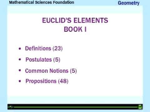 Lesson on Euclids Elements Book1 - YouTube