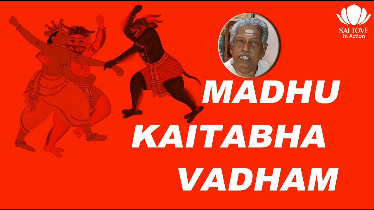 മധു കൈടഭ വധം. How the demons Madhu and Kaitabha got killed? Srimad Devi ...