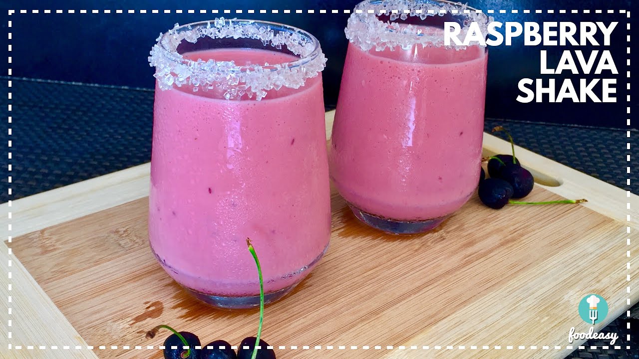 Raspberry Lava Shake Recipe by Foodeasy with Sana - YouTube