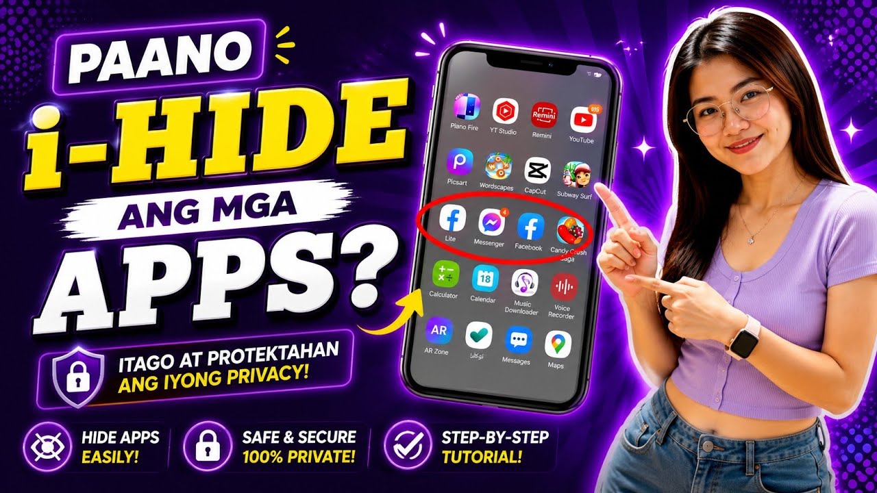 Paano I-Hide Ang Mga Apps Sa Home Screen Like Messenger (no app needed ...