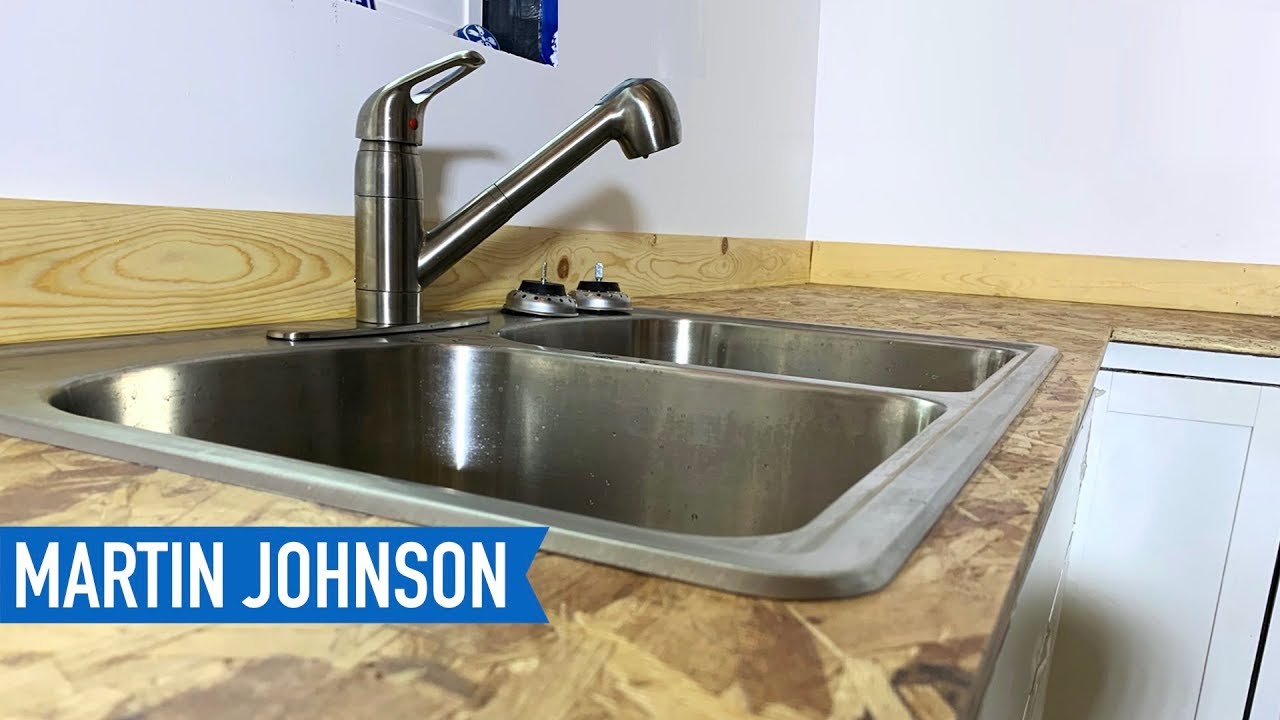 DIY Custom OSB Countertop - YouTube