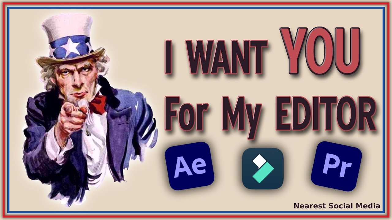 LOOKING FOR AN EDITOR (YOU WILL BE PAID $) - YouTube