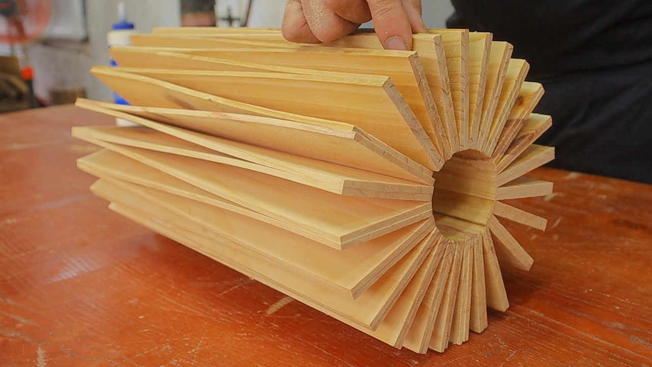 The Most Amazing Creative Wood Strip Processing Project // Perfect ...