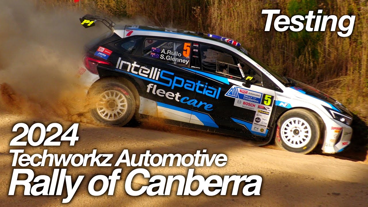 Techworkz Automotive Rally of Canberra 2024 - Testing - YouTube