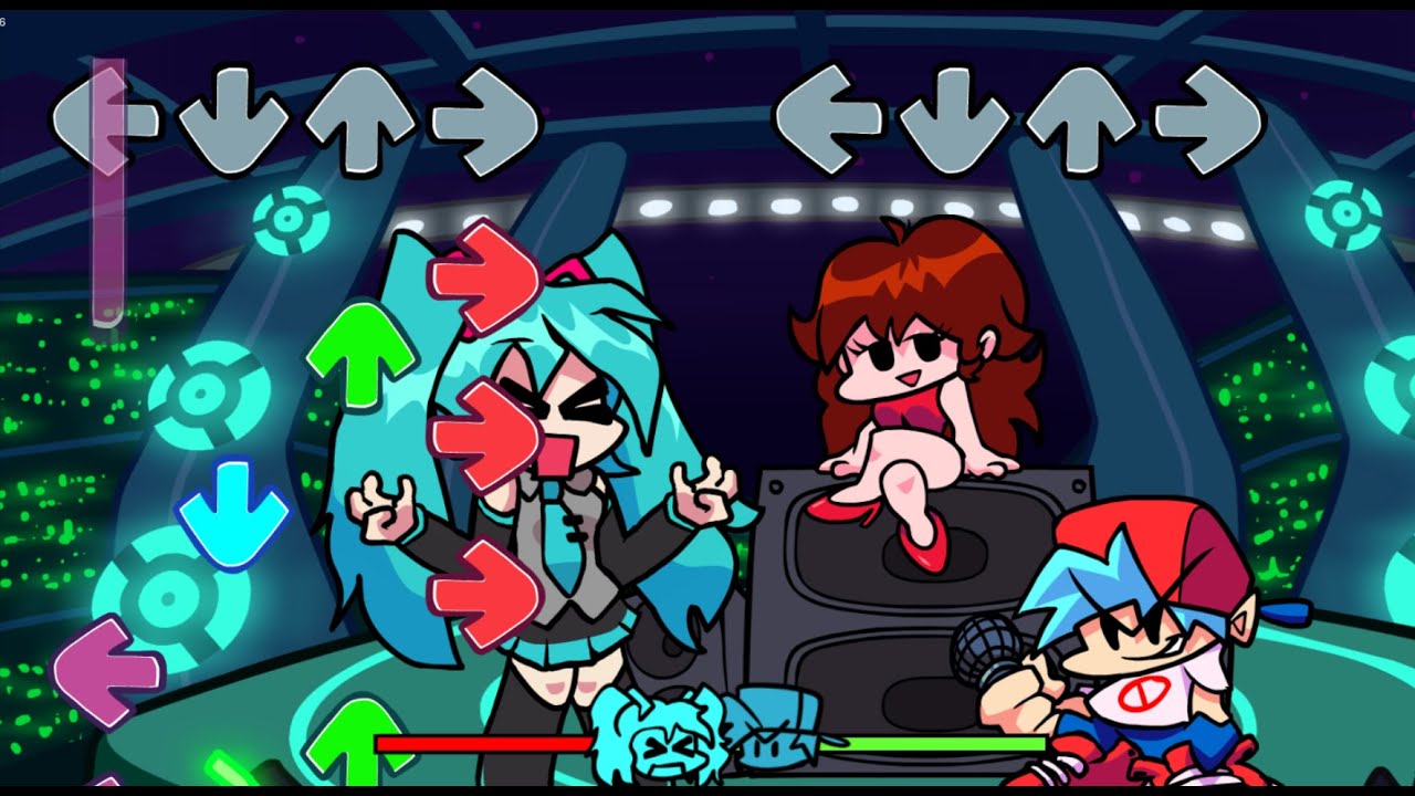 FNF' + Hatsune Miku HARD mode \ FNF' + Hatsune Miku dificultad DIFÍCIL ...